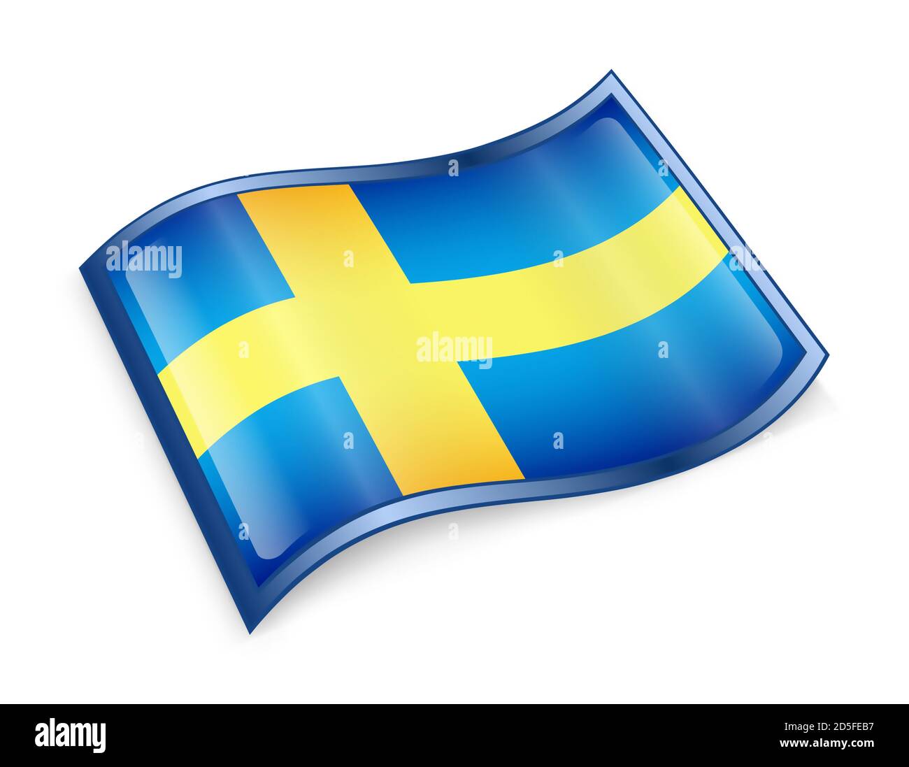Swedish flag illustration Cut Out Stock Images & Pictures - Alamy