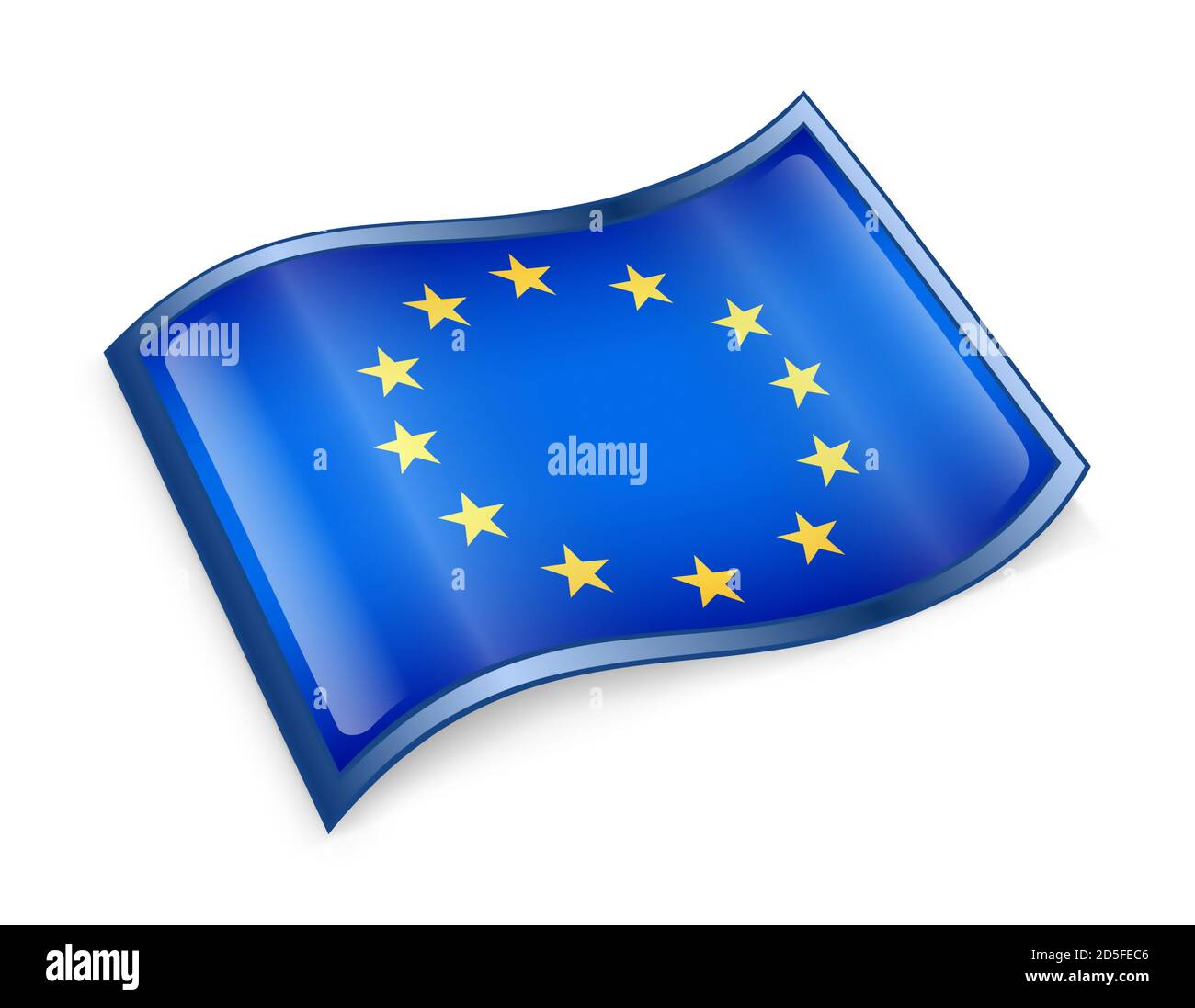 Europe Flag Icon Stock Photo - Alamy