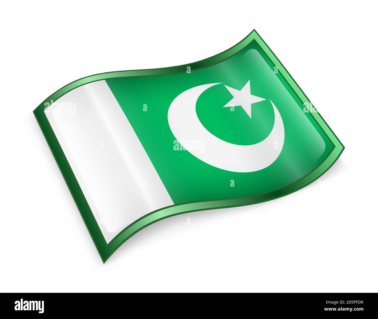 Pakistan Flag Icon Stock Photo - Alamy