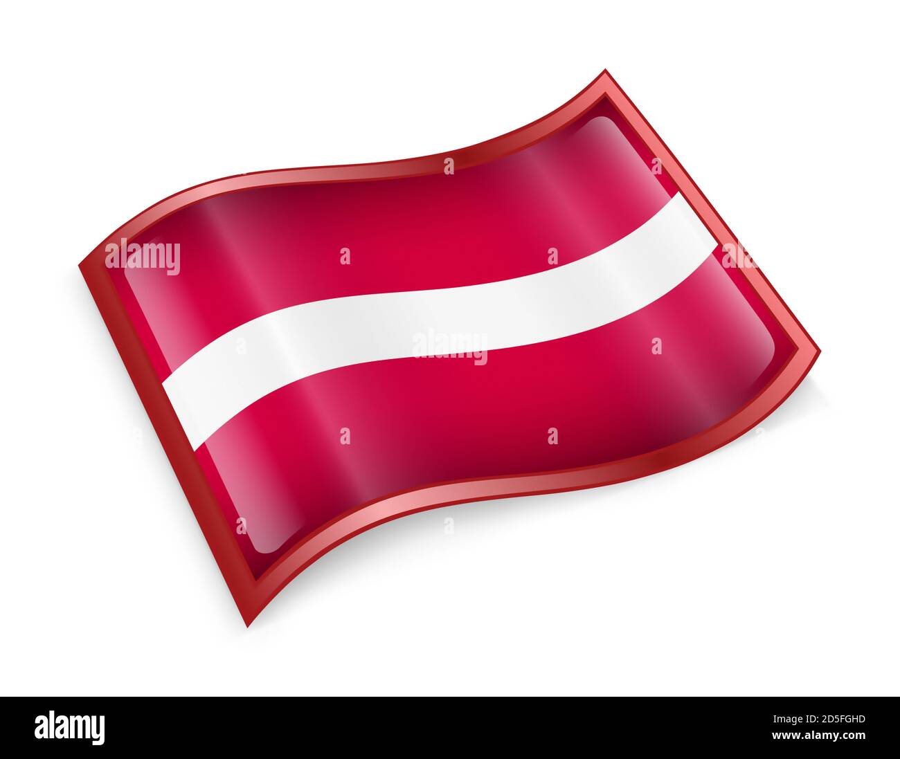 Latvia Flag icon Stock Photo - Alamy