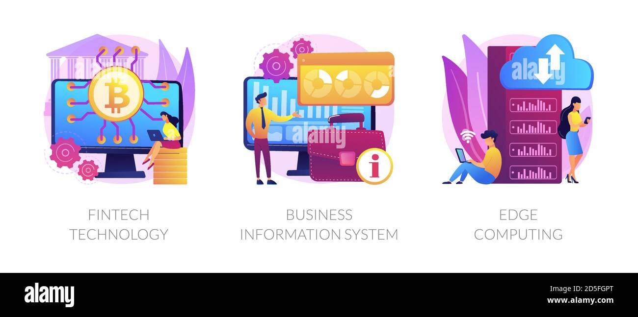 IT infrastructure and technology integration abstract concept vector ...