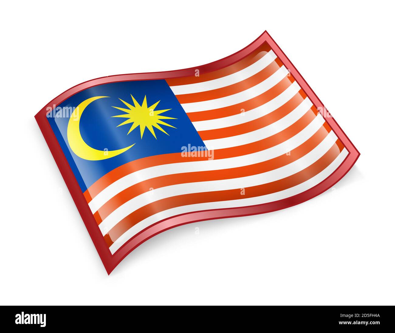 Malaysian flag button Cut Out Stock Images & Pictures - Alamy