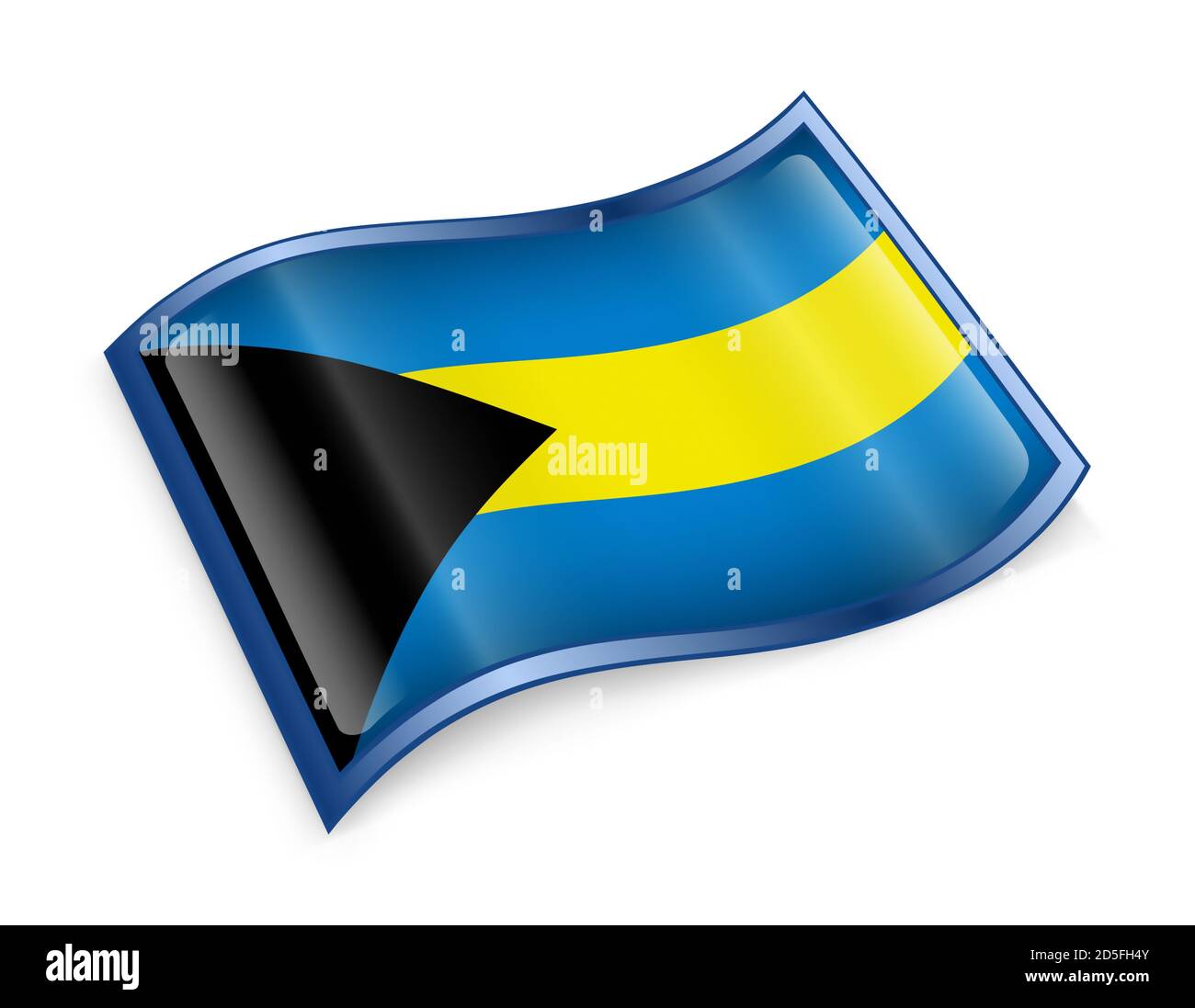 Bahamian flag waving bahamas hi-res stock photography and images - Alamy