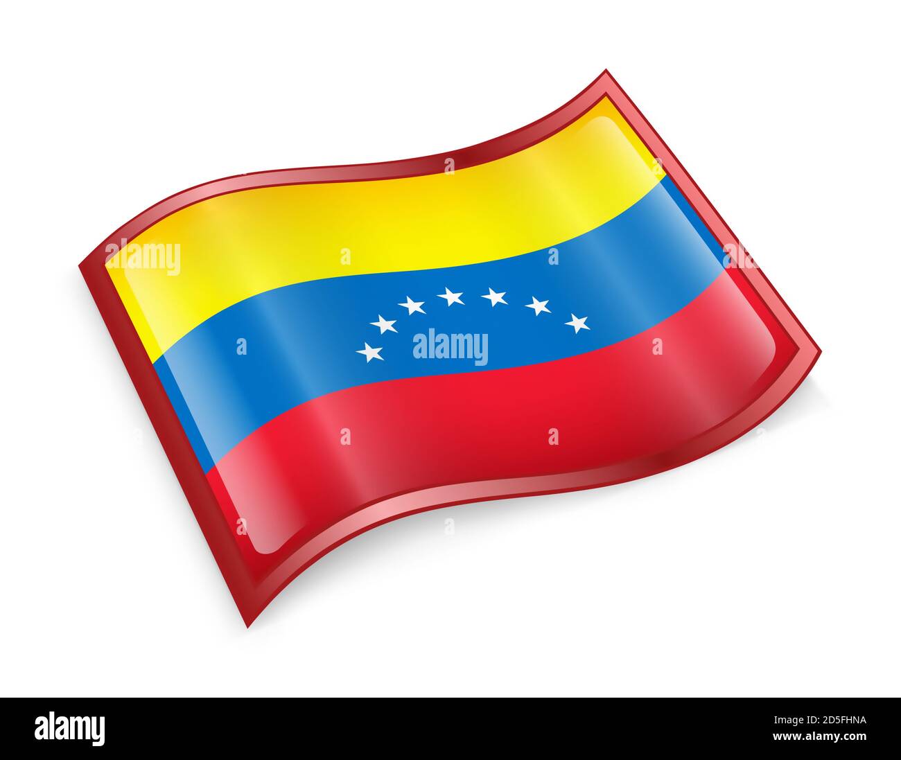 Venezuela Flag icon Stock Photo - Alamy