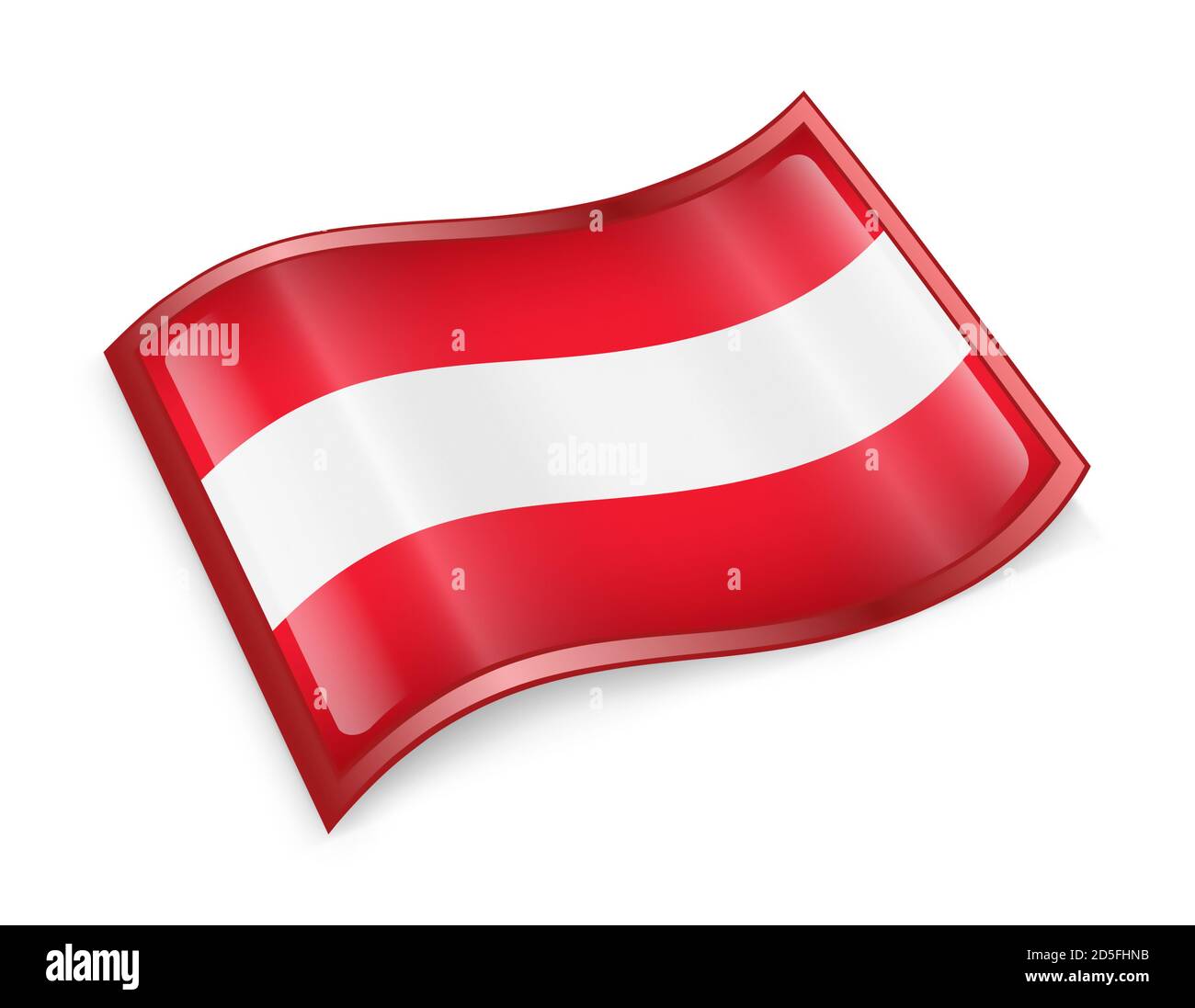 Austrian Flag icon Stock Photo - Alamy