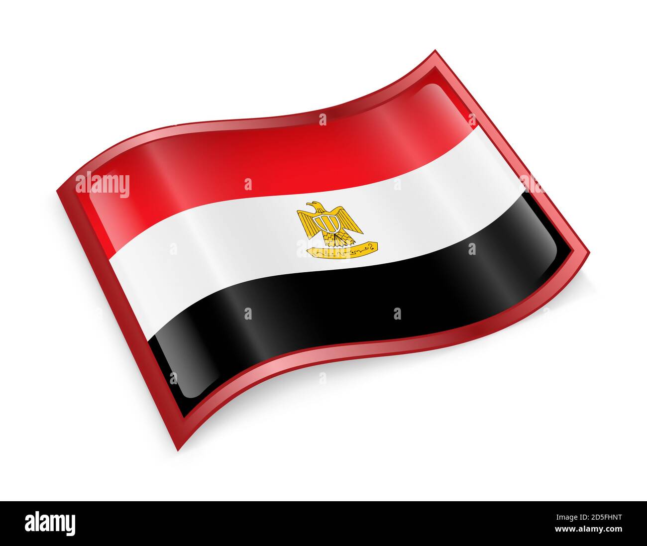 National flag of egypt waving Cut Out Stock Images & Pictures - Alamy