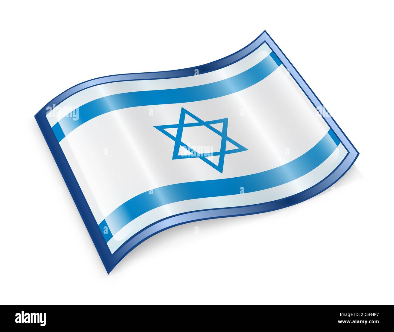 Israeli Flag icon Stock Photo - Alamy