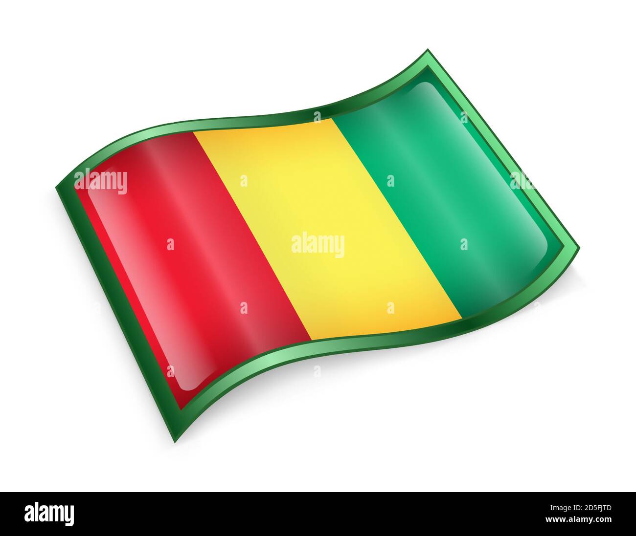 Guinea Flag icon Stock Photo - Alamy