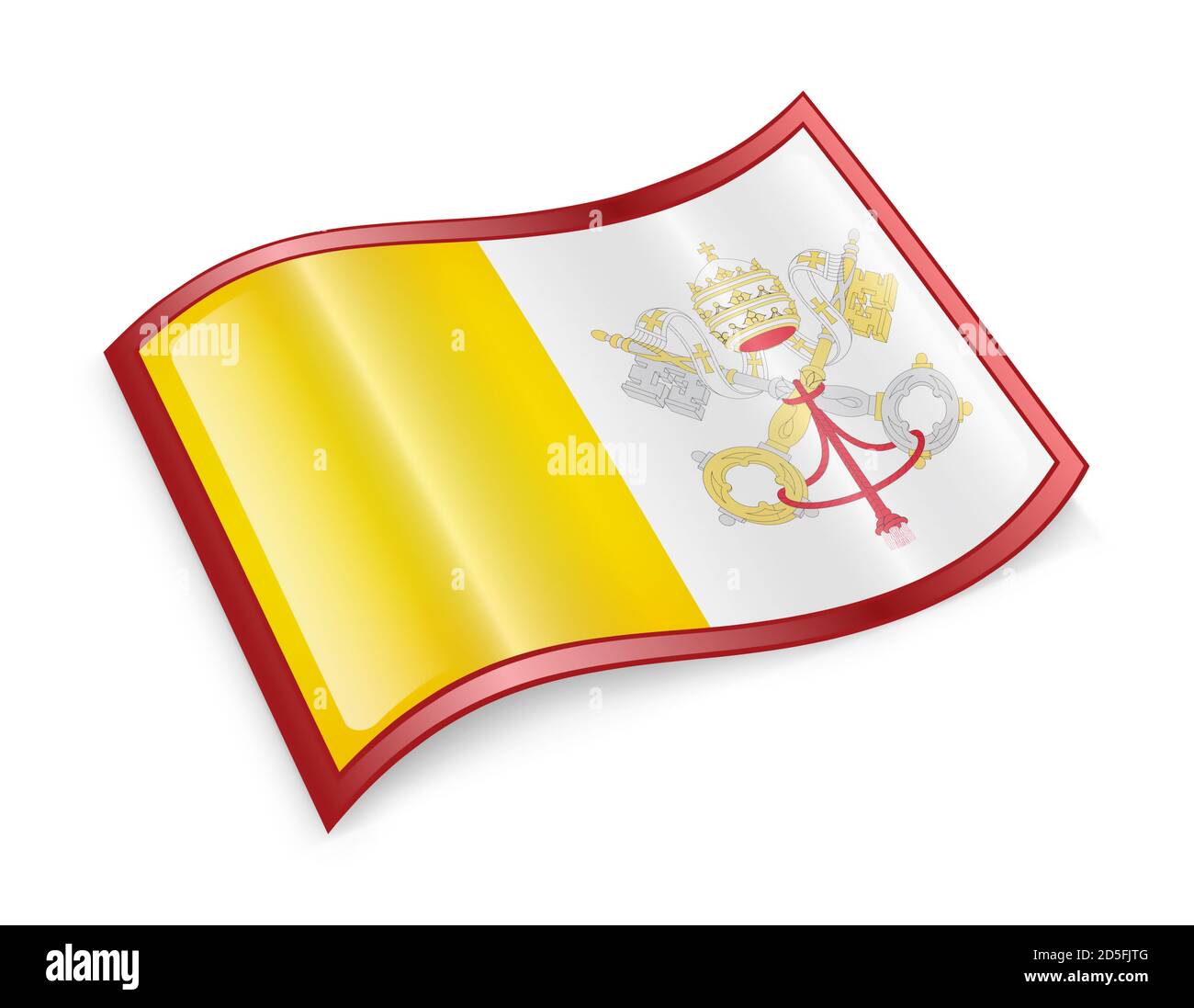 Vatican Flag icon Stock Photo - Alamy