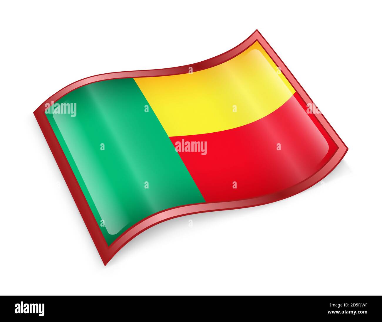 National flag benin waving Cut Out Stock Images & Pictures - Alamy