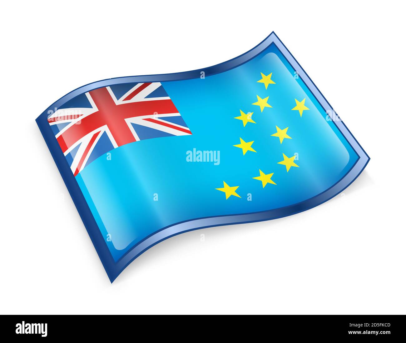 Tuvalu Flag icon Stock Photo - Alamy
