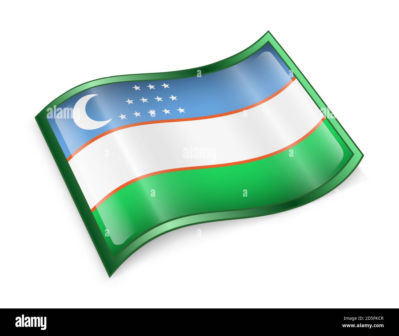 National flag of uzbekistan waving hi-res stock photography and images ...