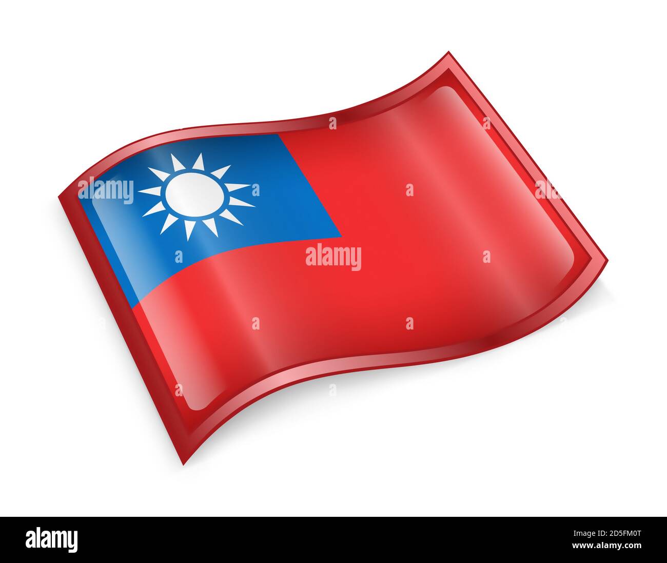 White background taiwan flag hi-res stock photography and images - Alamy