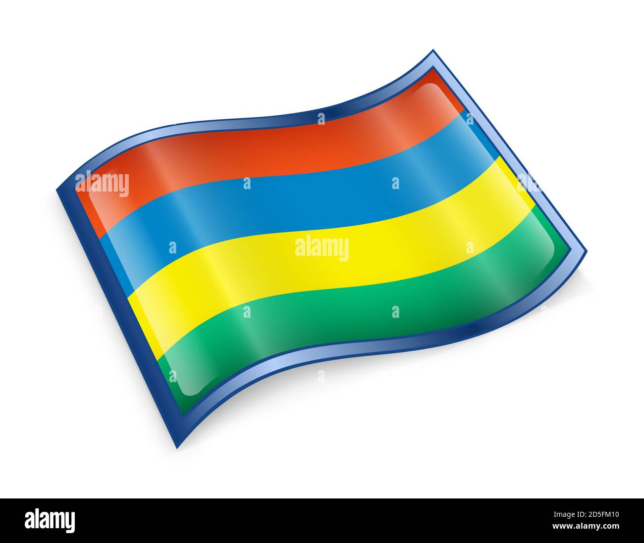 Mauritius Flag icon Stock Photo - Alamy