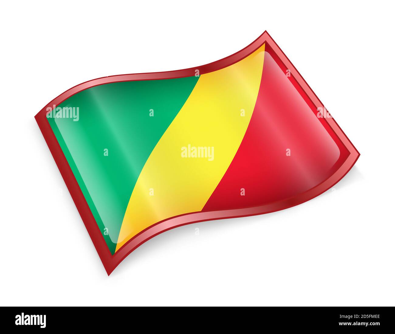 Flag congo national country symbol Cut Out Stock Images & Pictures - Alamy