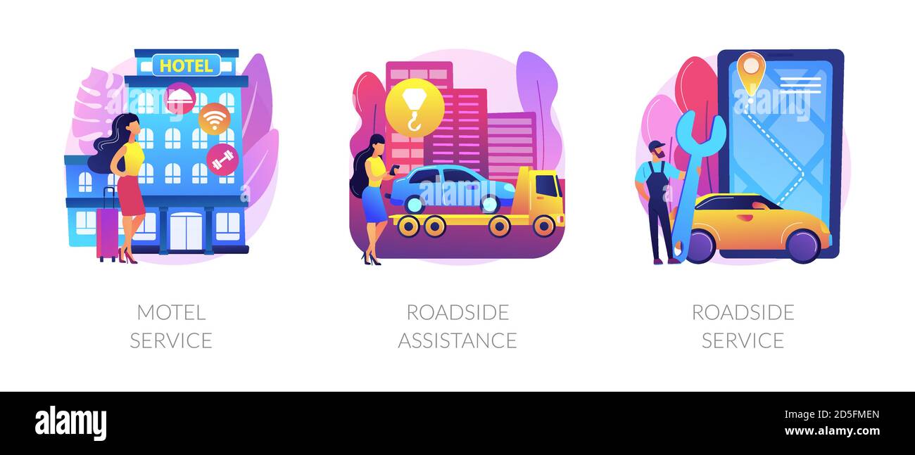 Roadside business abstract concept vector illustrations Stock Vector Image & Art - Alamy