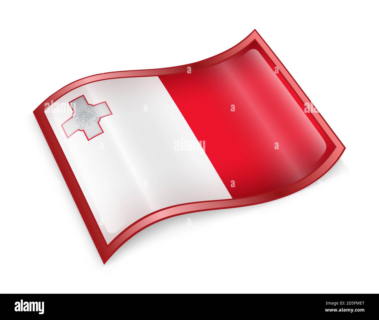 Maltese Flag icon Stock Photo - Alamy
