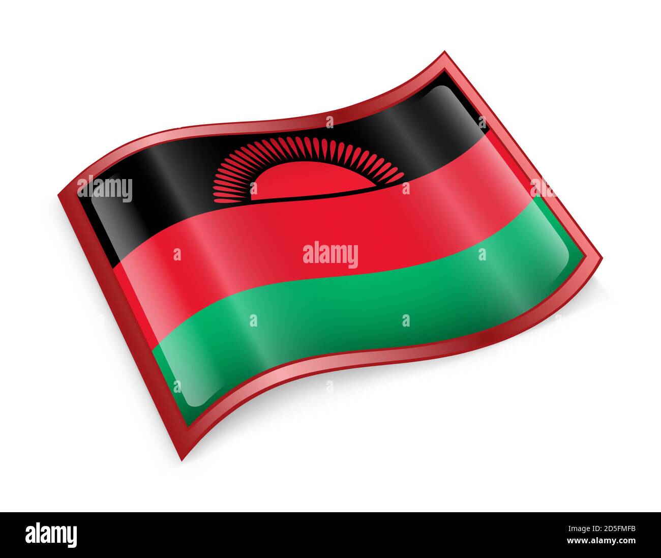 Malawi Flag icon Stock Photo - Alamy