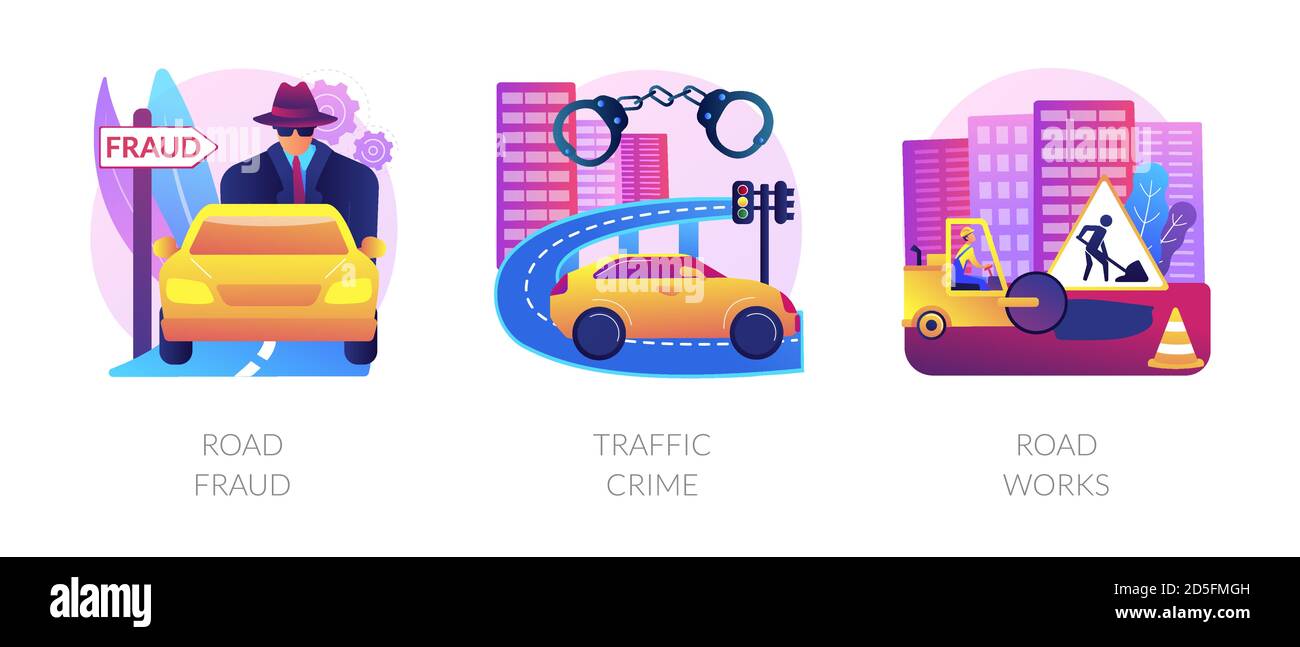 Road safety abstract concept vector illustrations Stock Vector Image ...