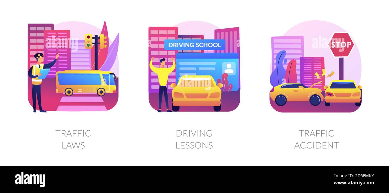 Driving license abstract concept vector illustrations Stock Vector ...