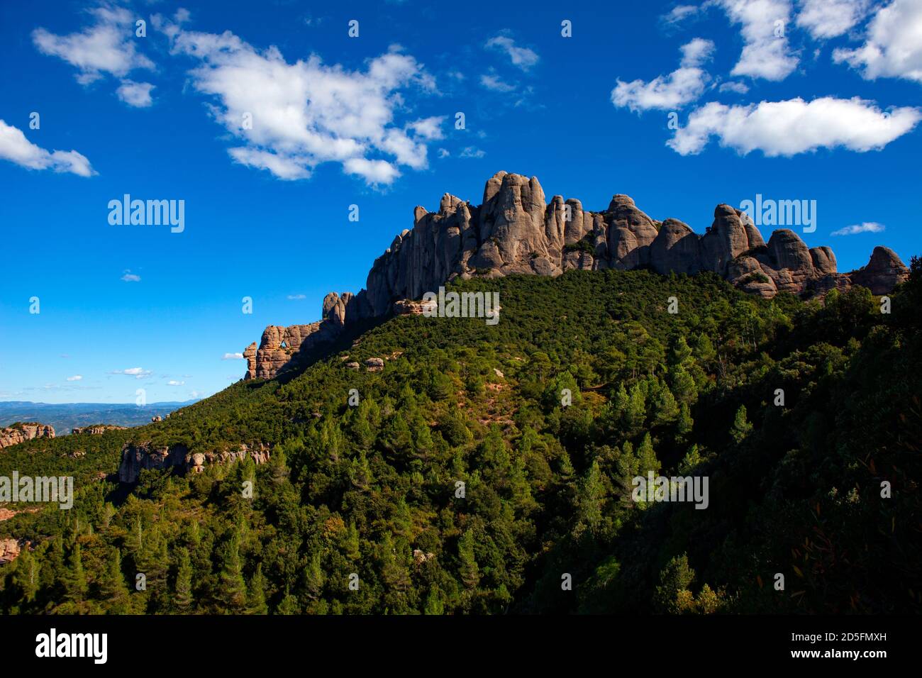 The mountain of Montserrat, near Barcelona, Catalonia, Spain Stock ...