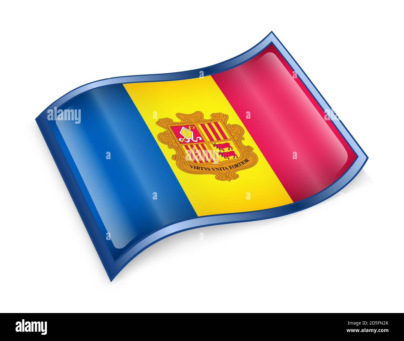 Andorra flag icon Stock Photo - Alamy
