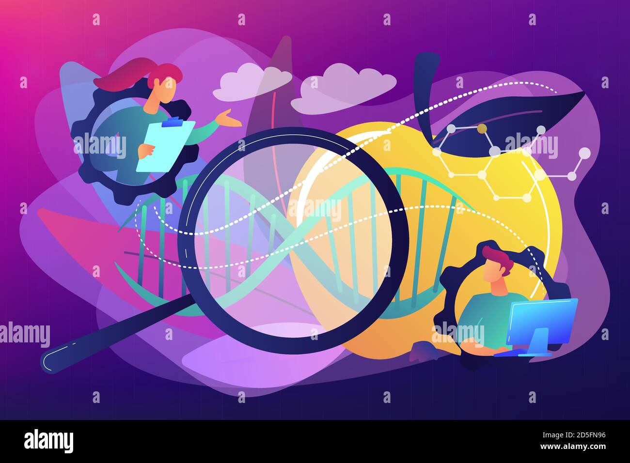 Genetically modified foods concept vector illustration Stock Vector Image & Art - Alamy