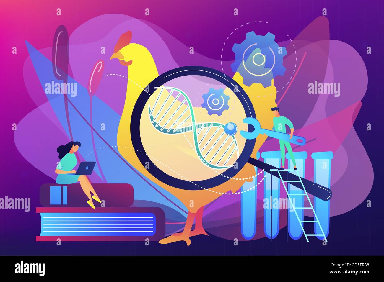 Genetically modified animals concept vector illustration Stock Vector Image & Art - Alamy