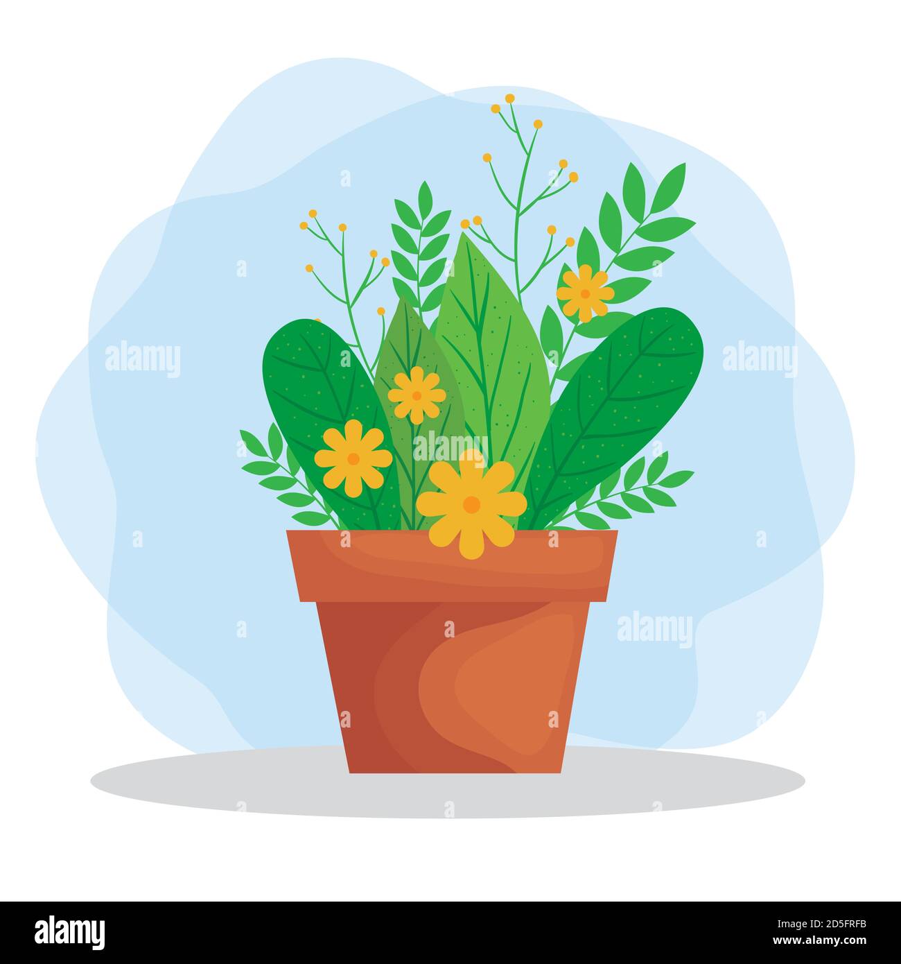 plant inside pot vector design Stock Vector Image & Art - Alamy