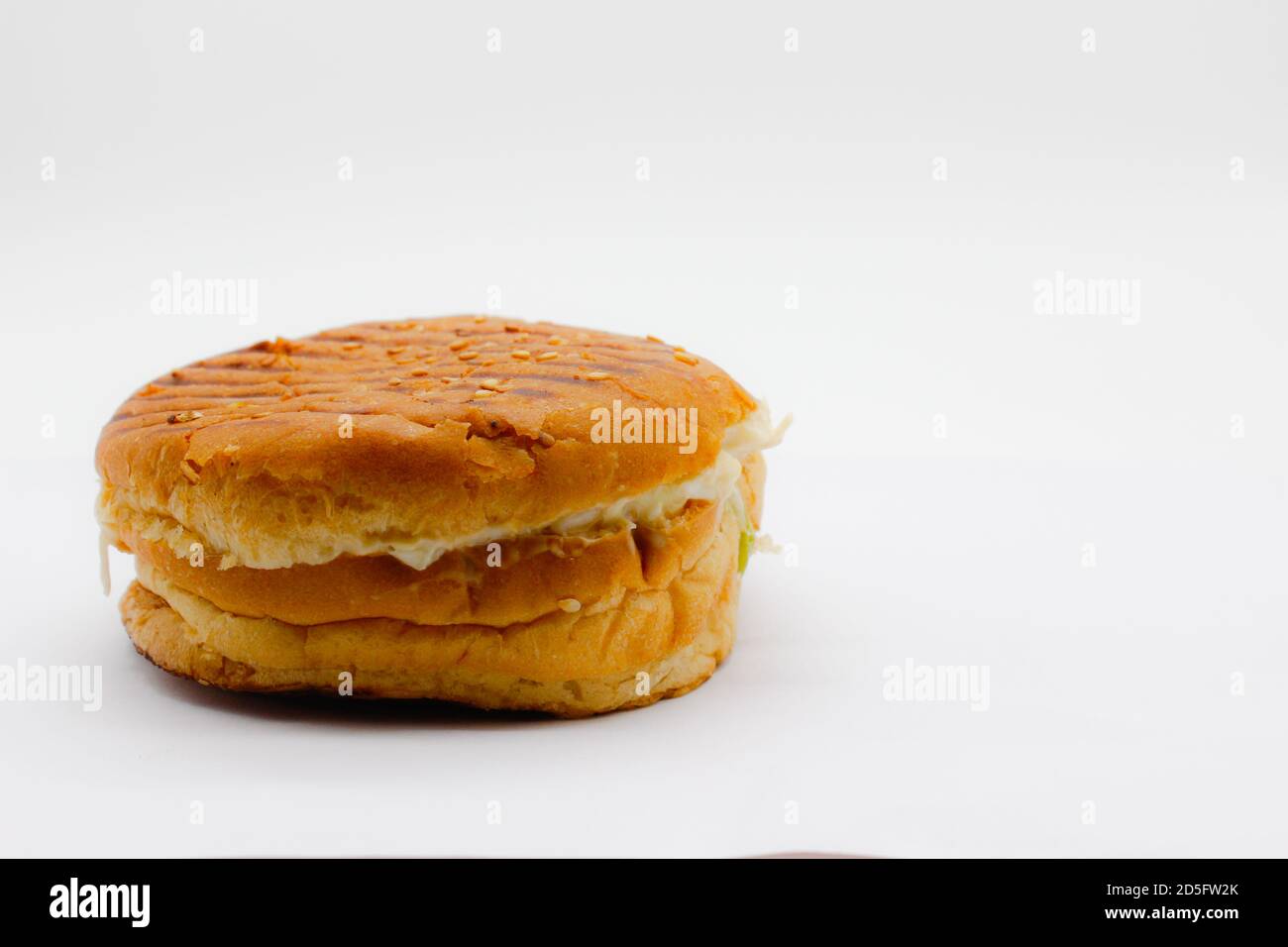 A picture of burger on white background Stock Photo - Alamy