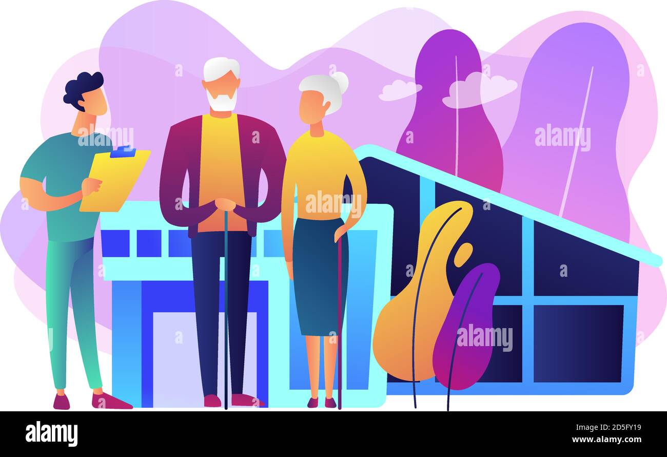 Nursing home concept vector illustration Stock Vector Image & Art - Alamy
