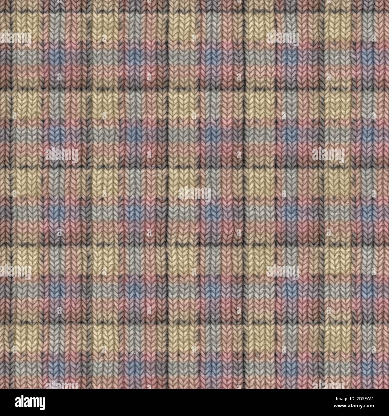 Knit wool plaid background pattern. Traditional warm checkered handmade ...