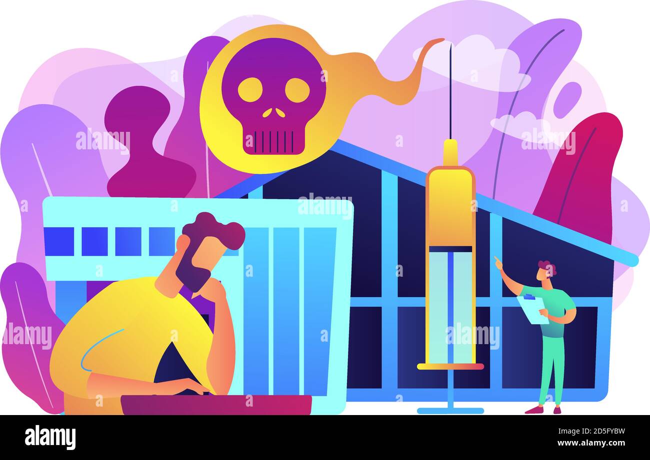 Drug Rehab Center Concept Vector Illustration Stock Vector Image And Art