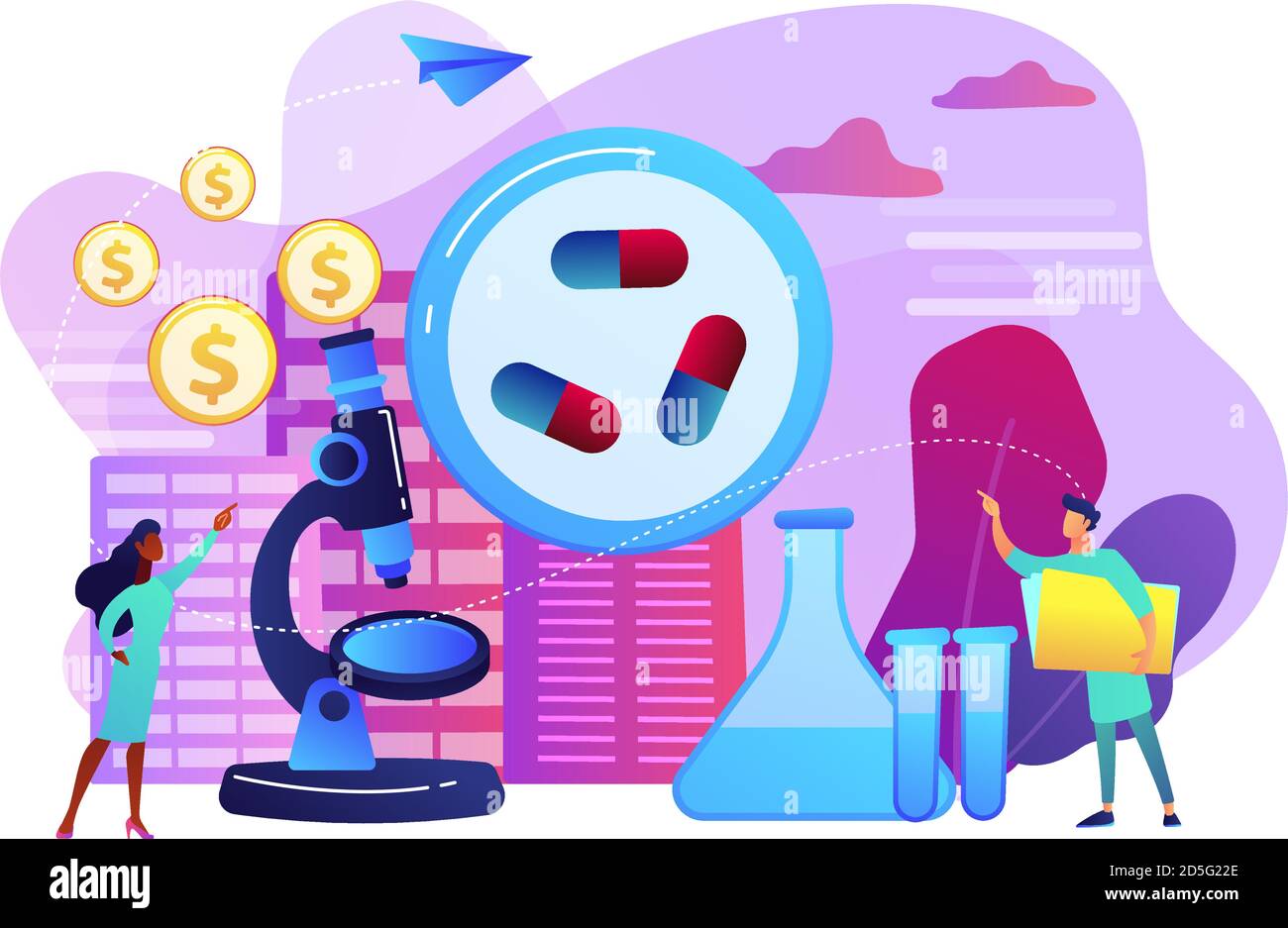 Pharmacological business concept vector illustration Stock Vector Image ...