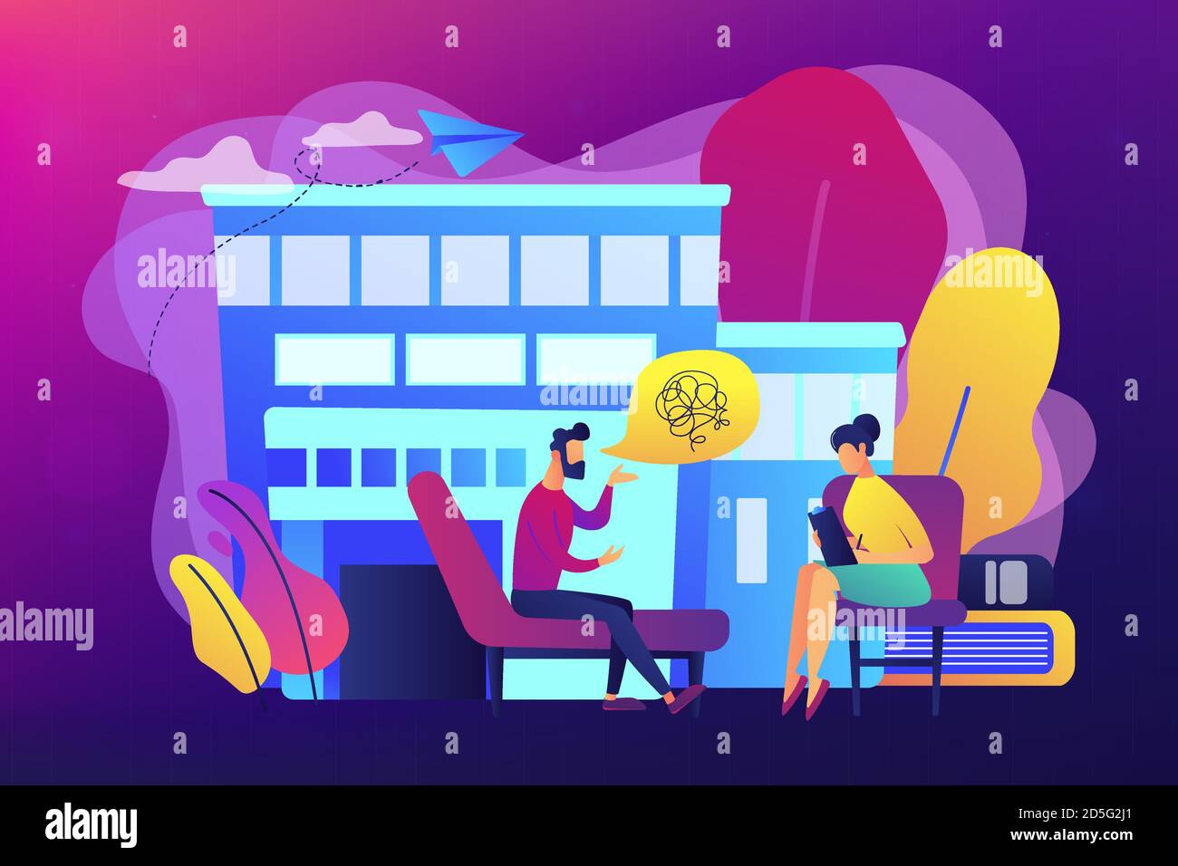 Psychologist service concept vector illustration Stock Vector Image ...