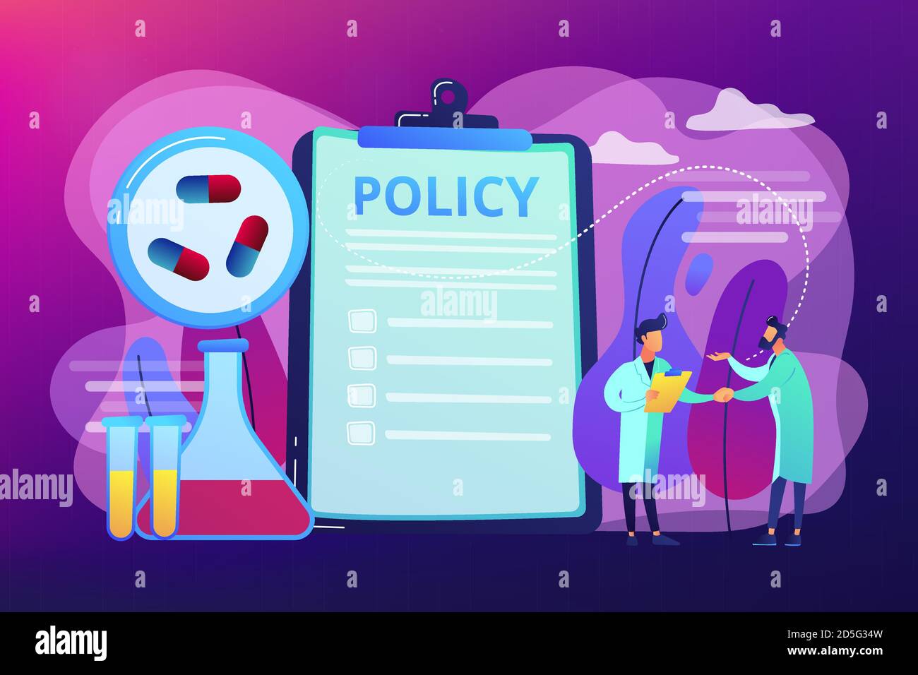 Pharmaceutical policy concept vector illustration Stock Vector Image ...