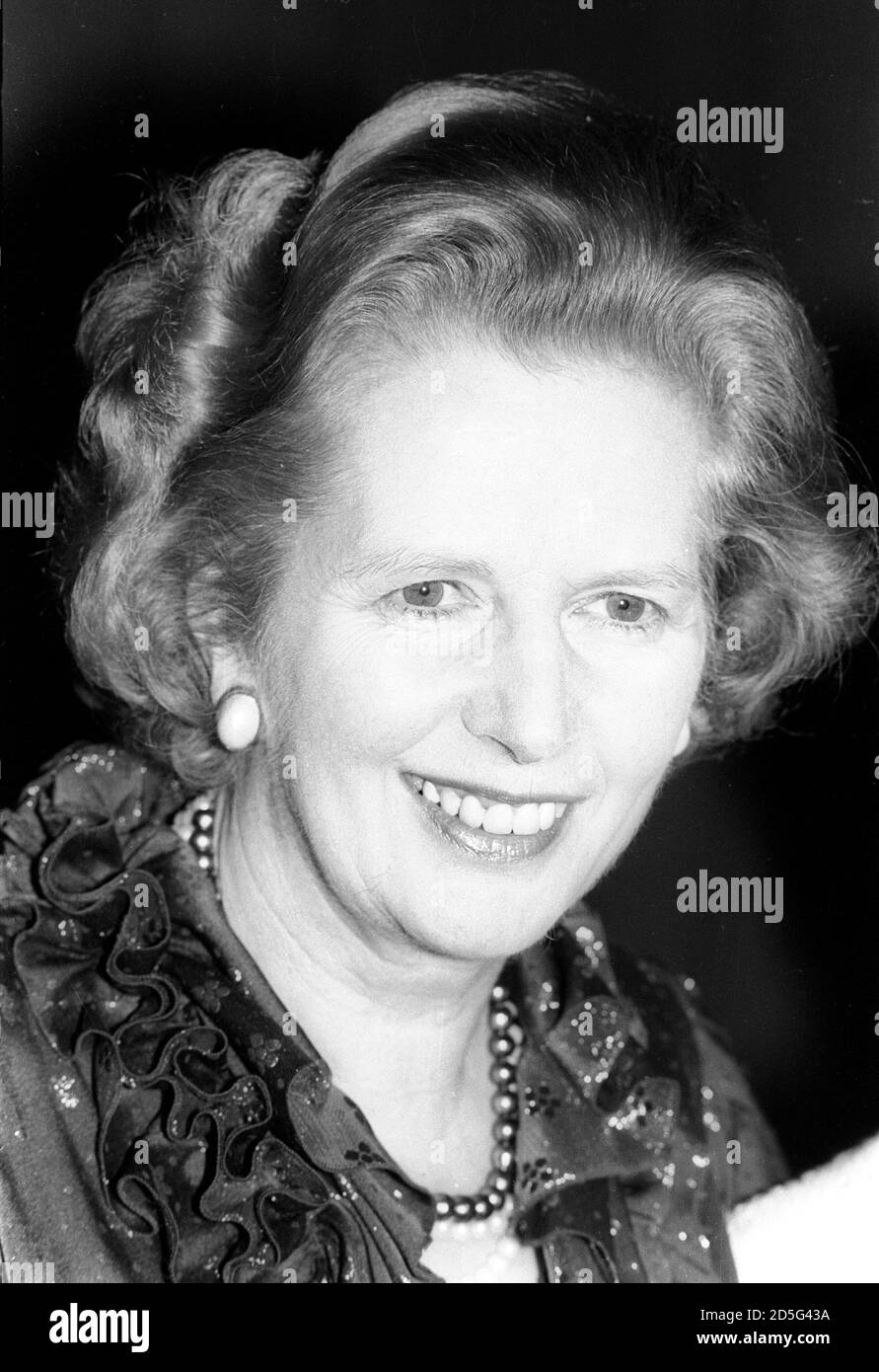 British prime minister margaret thatcher Black and White Stock Photos ...