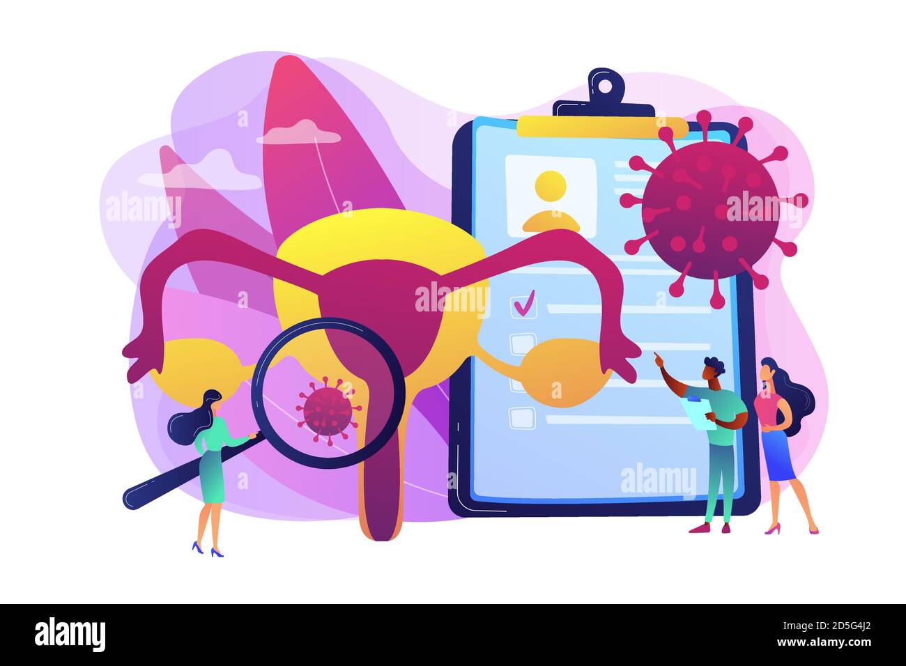 Human papillomavirus HPV concept vector illustration Stock Vector Image ...