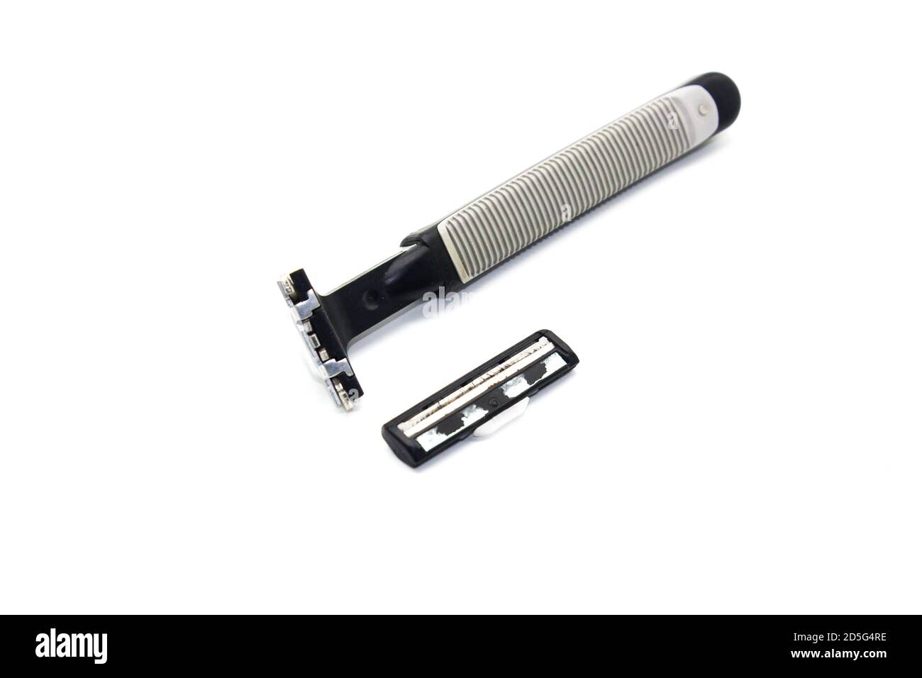 A picture of used hair razor on white background Stock Photo - Alamy