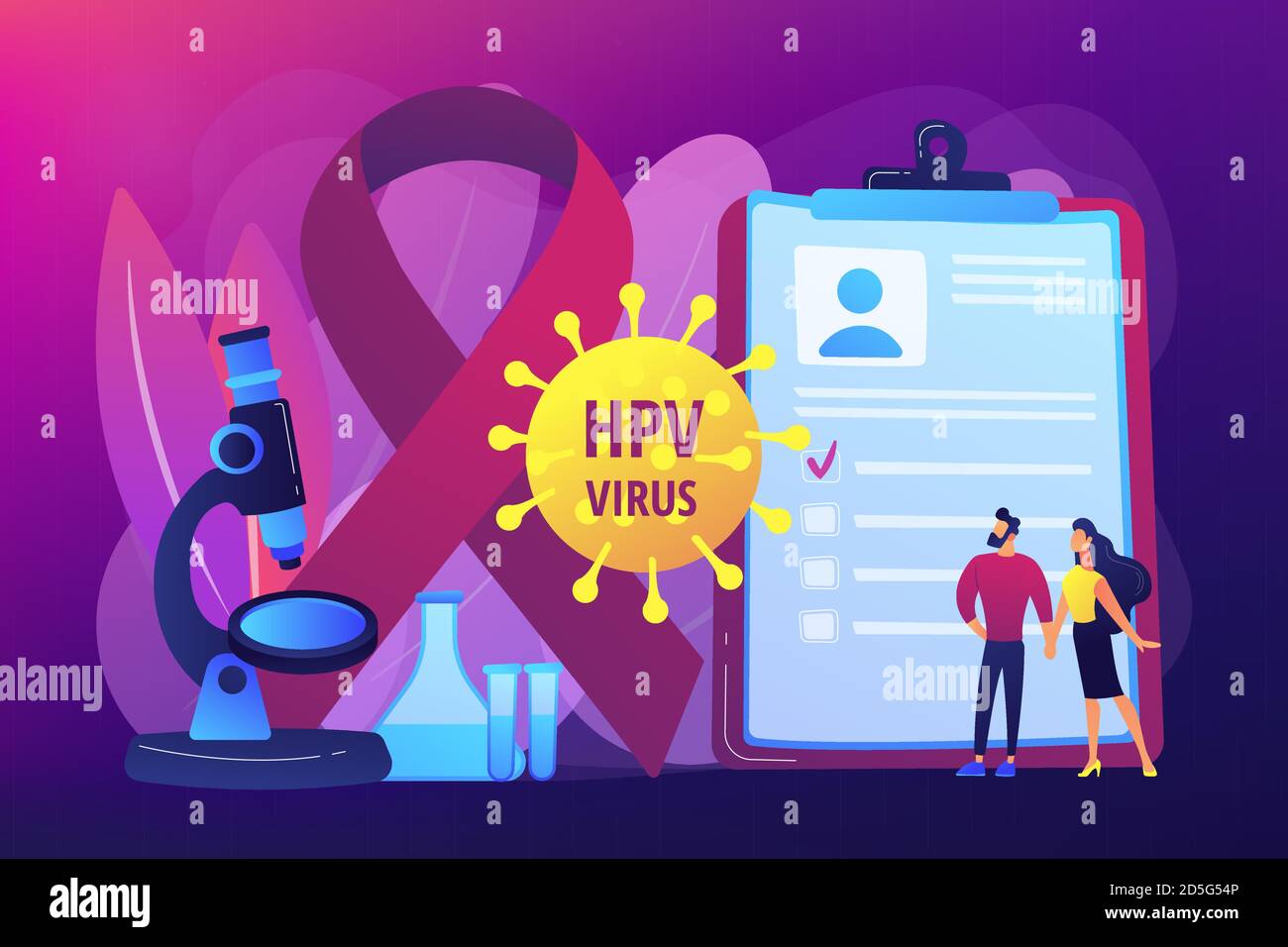 Risk factors for HPV concept vector illustration Stock Vector Image ...