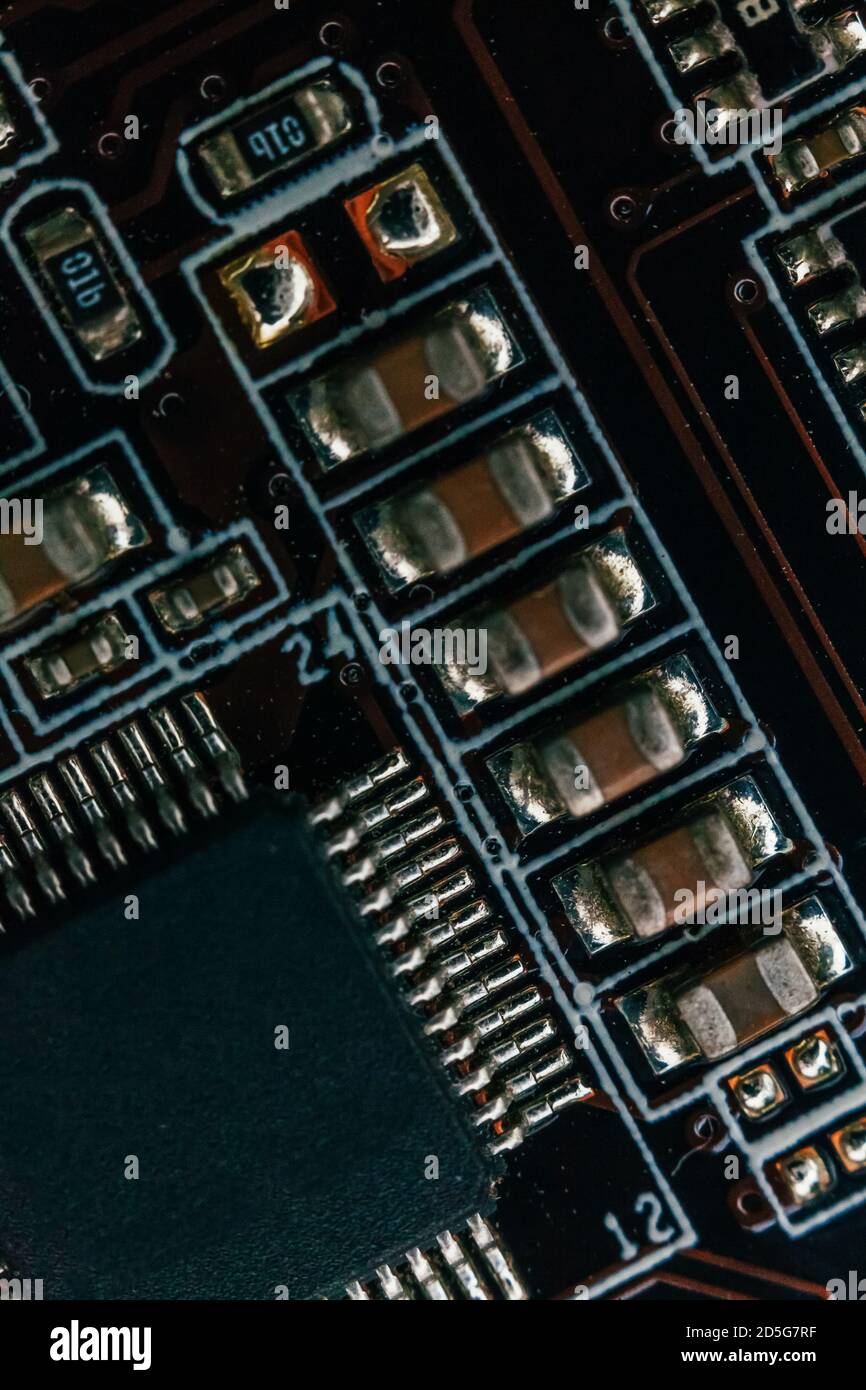 Circuit board repair. Electronic hardware modern technology ...