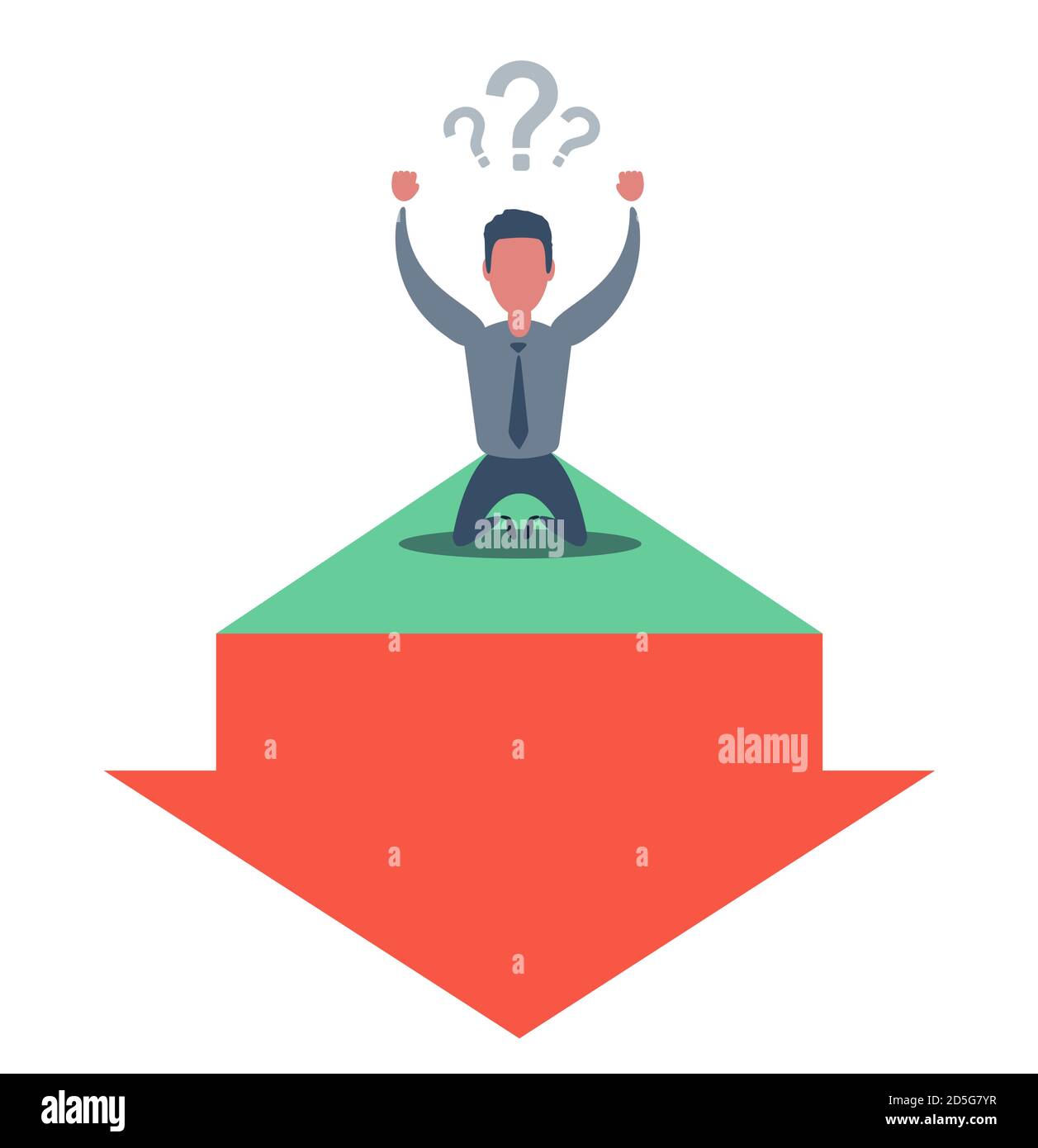 Businessman going up and down on graph wealth business concept ...