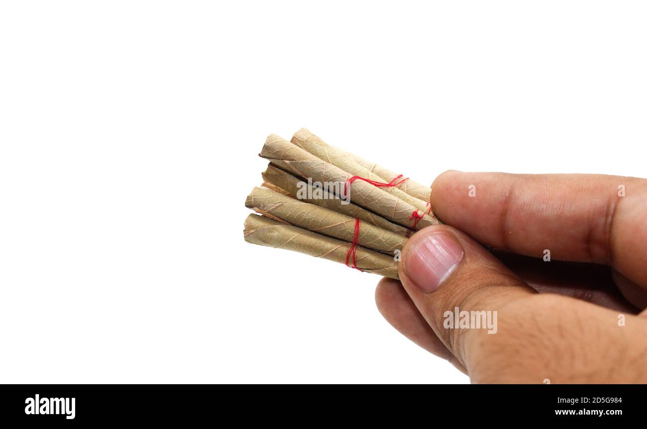 A picture of cigar with white background Stock Photo - Alamy