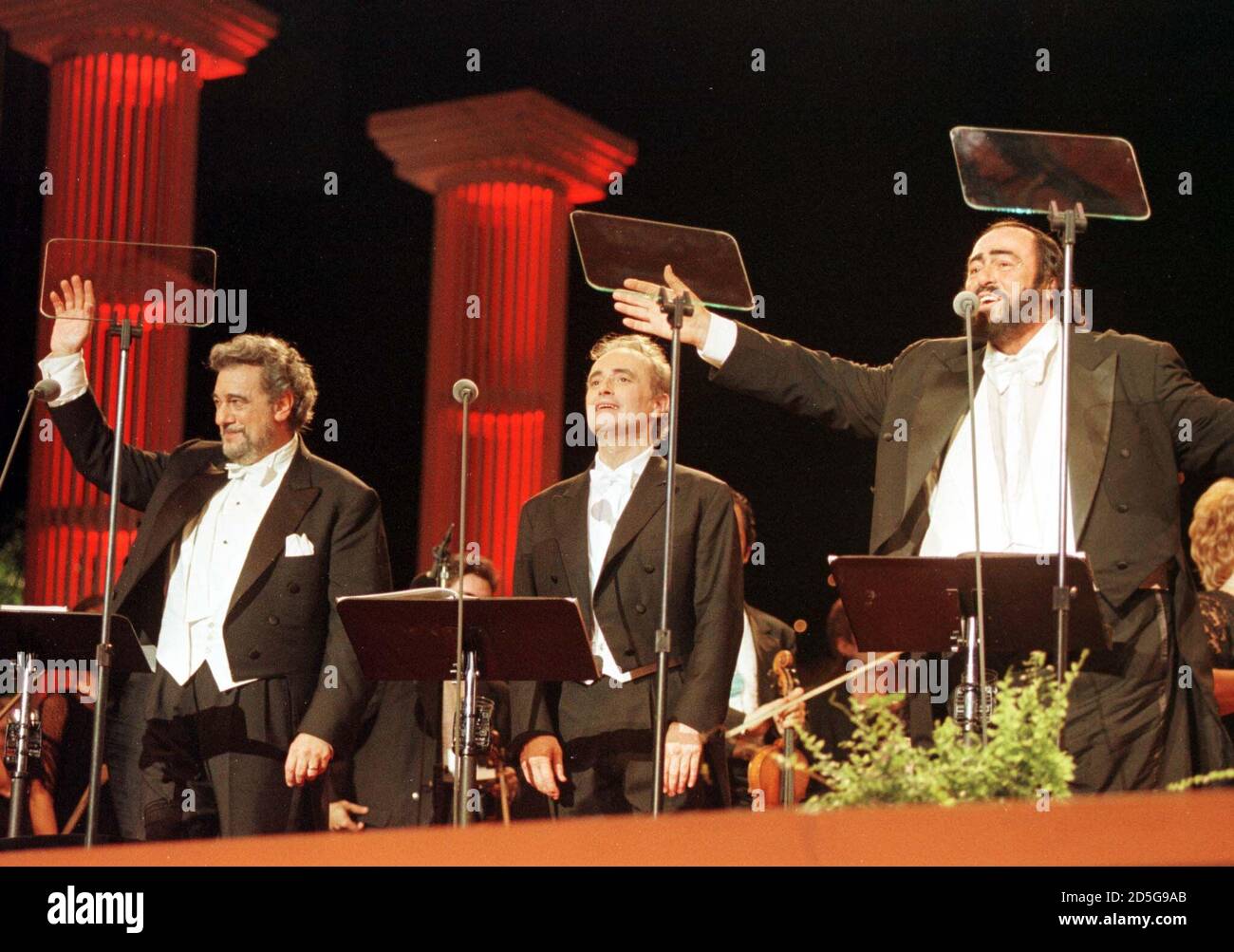 Jose carreras and placido domingo the three tenors hi-res stock ...
