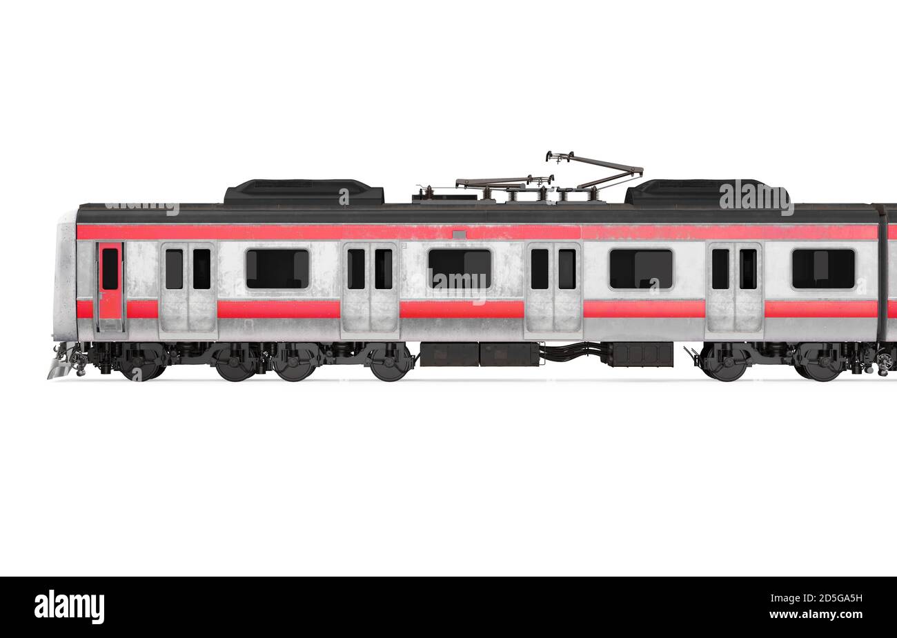 Commuter Train Isolated Stock Photo - Alamy