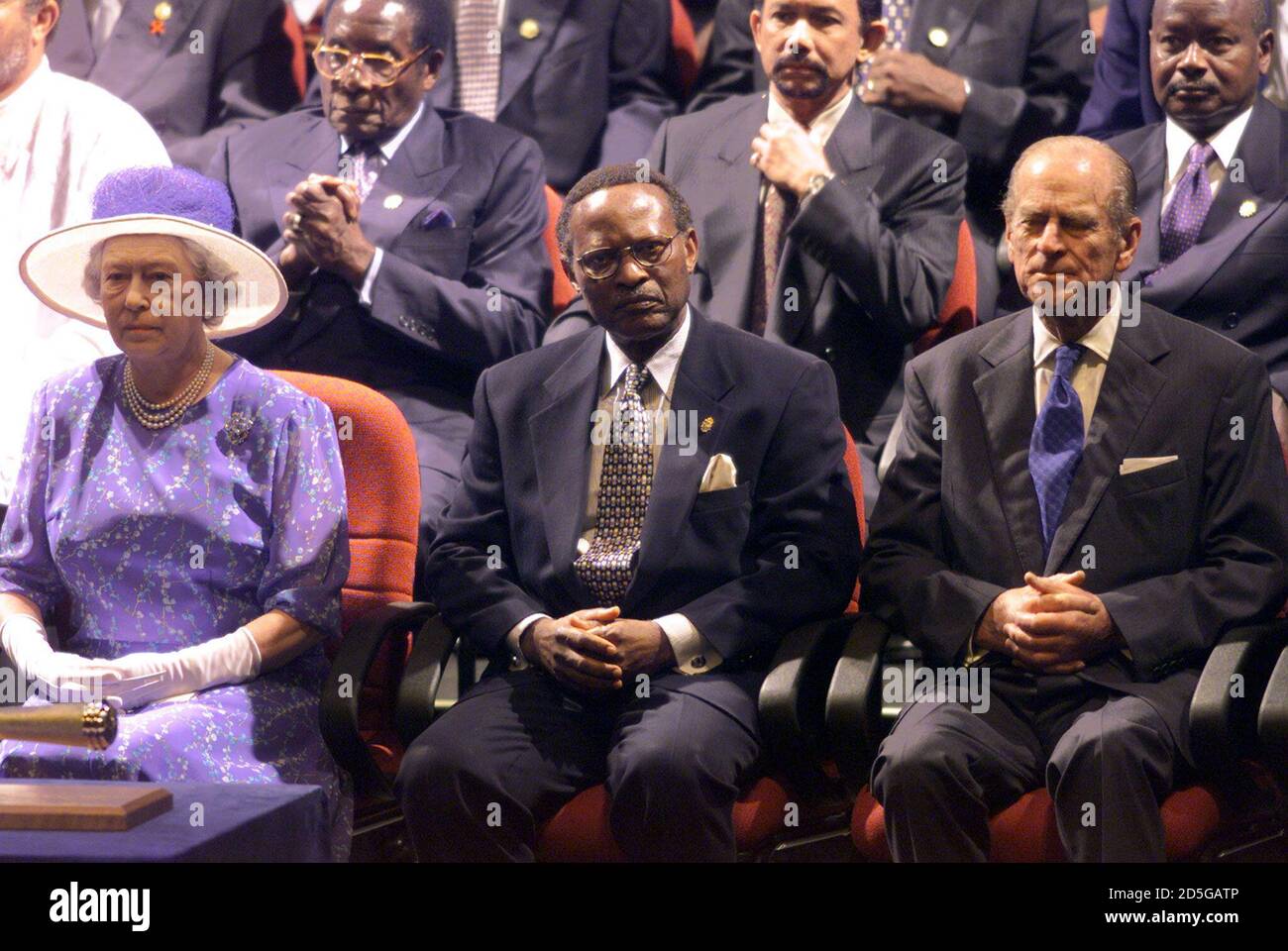 Secretary general of the commonwealth emeka anyaoku hi-res stock ...