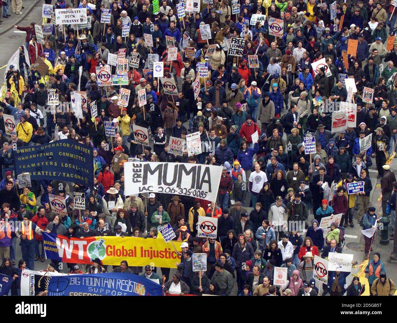 Wto protest seattle hi-res stock photography and images - Alamy