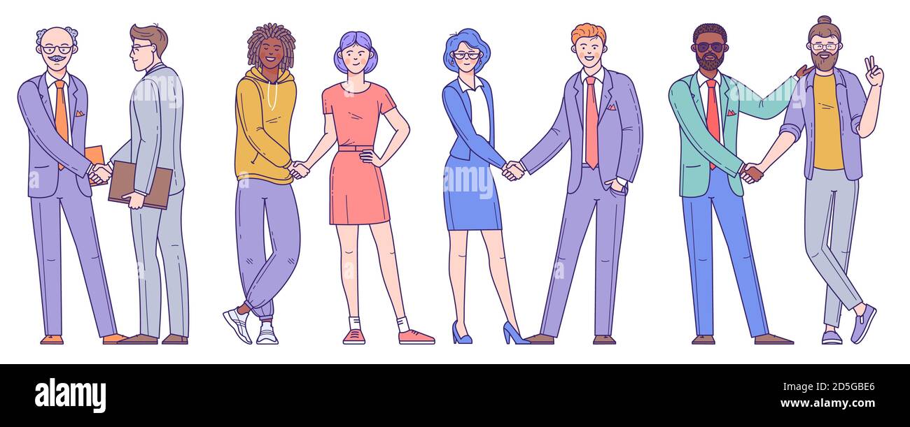 Multicultural business team discussion Stock Vector Images - Alamy