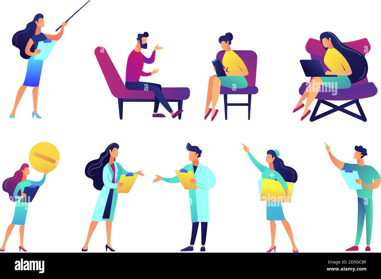 Cartoon doctors nurses Cut Out Stock Images & Pictures - Alamy