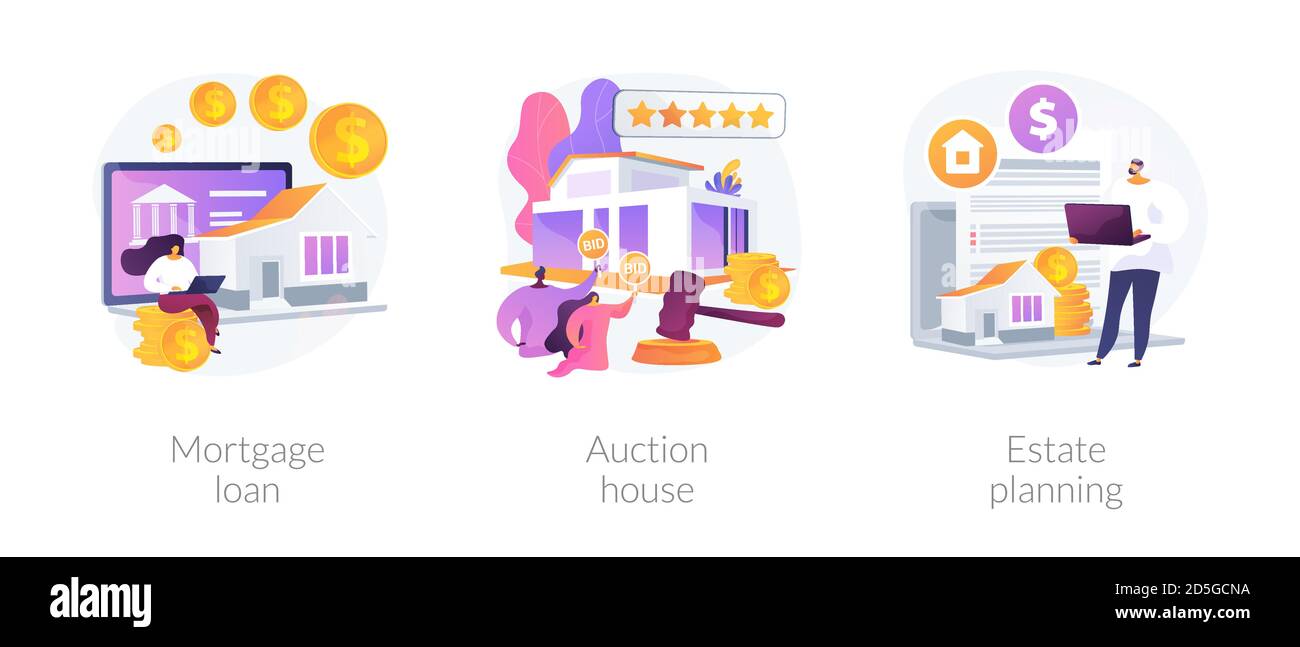 Residential and commercial property abstract concept vector ...